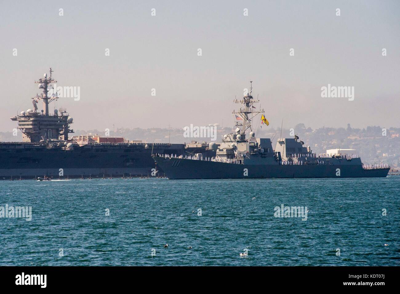 The Arleigh Burke-class guided-missile destroyer USS Spruance (DDG 111 ...