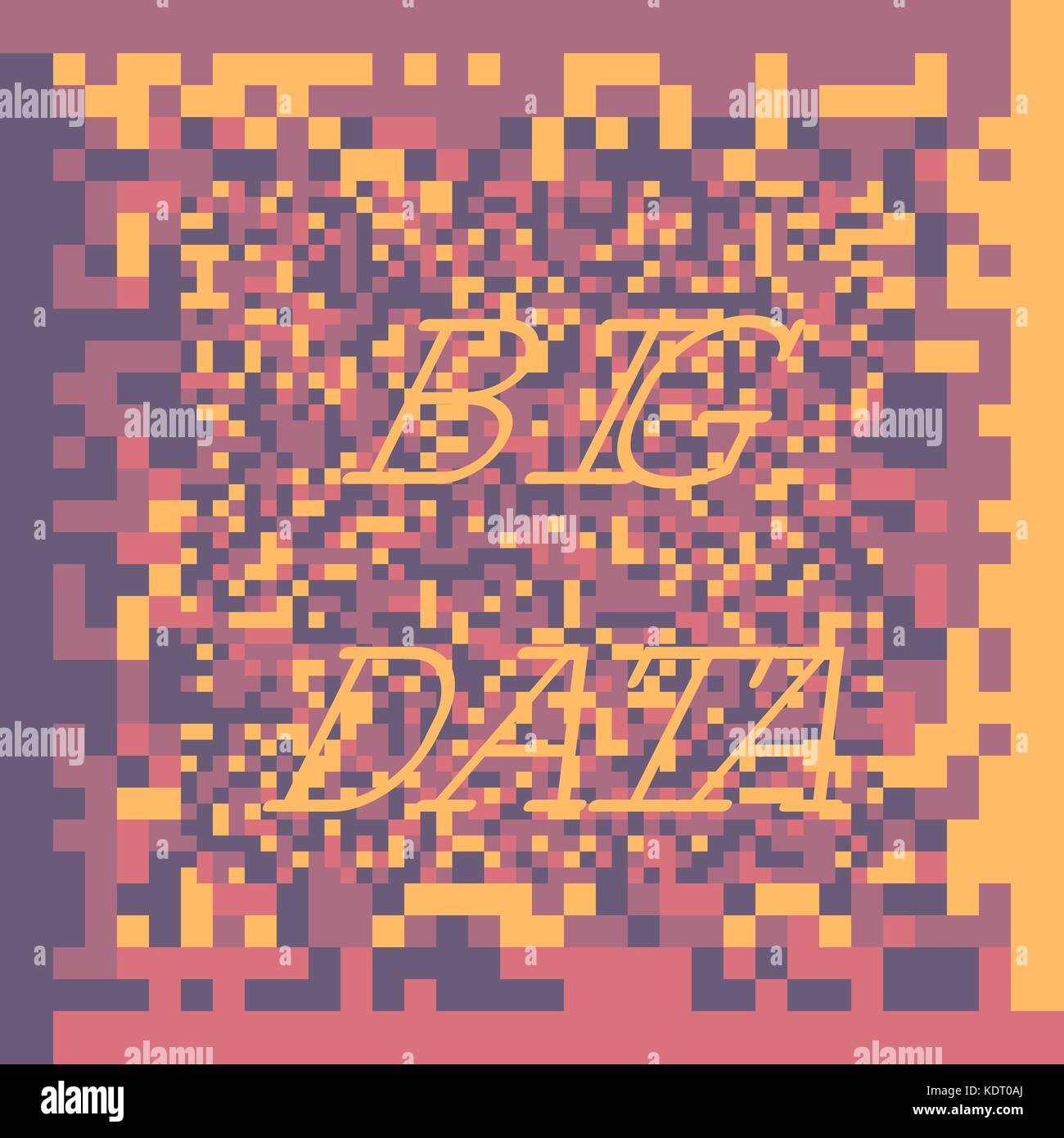 Big Data Vector Illustration Concept Background Visualization Stock Vector Image And Art Alamy
