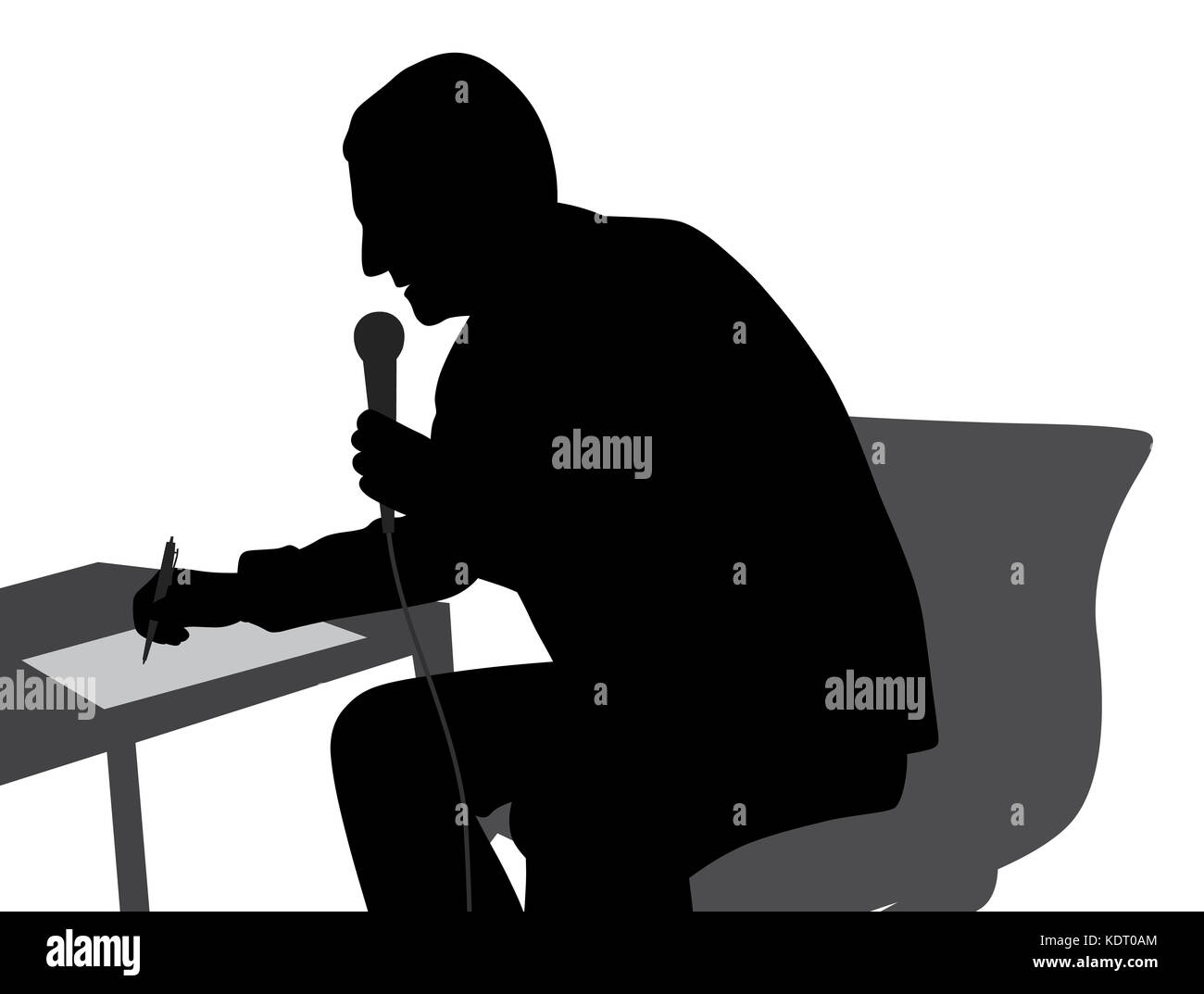 Speaker speaking writing conducting the event Stock Photo - Alamy