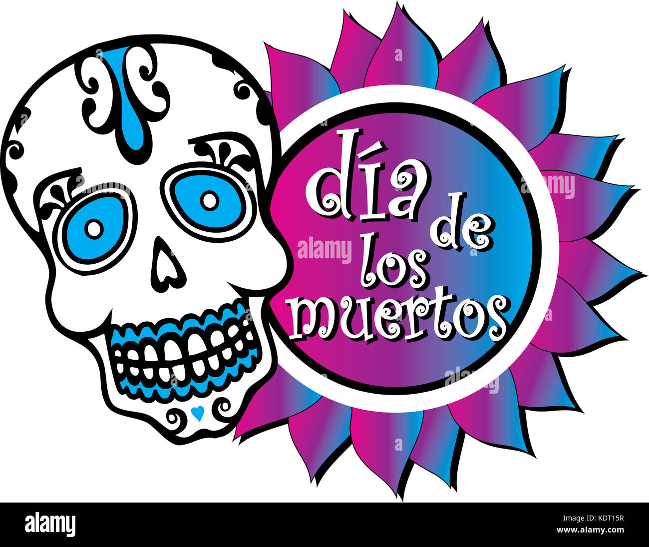 Sugar dead day skull Cut Out Stock Images & Pictures - Alamy