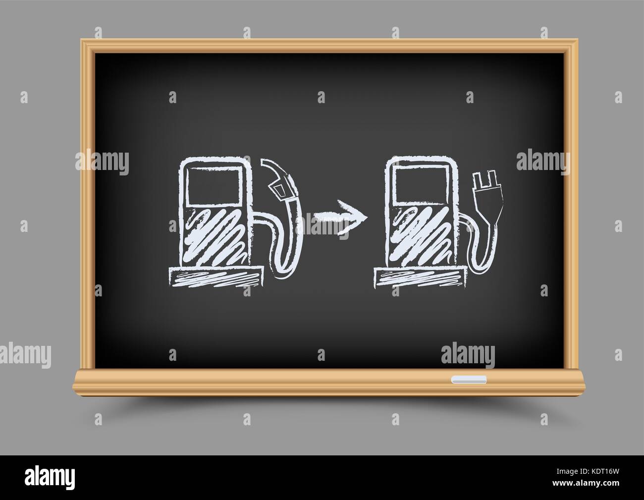 Gas station electric vehicle Stock Vector Images - Alamy