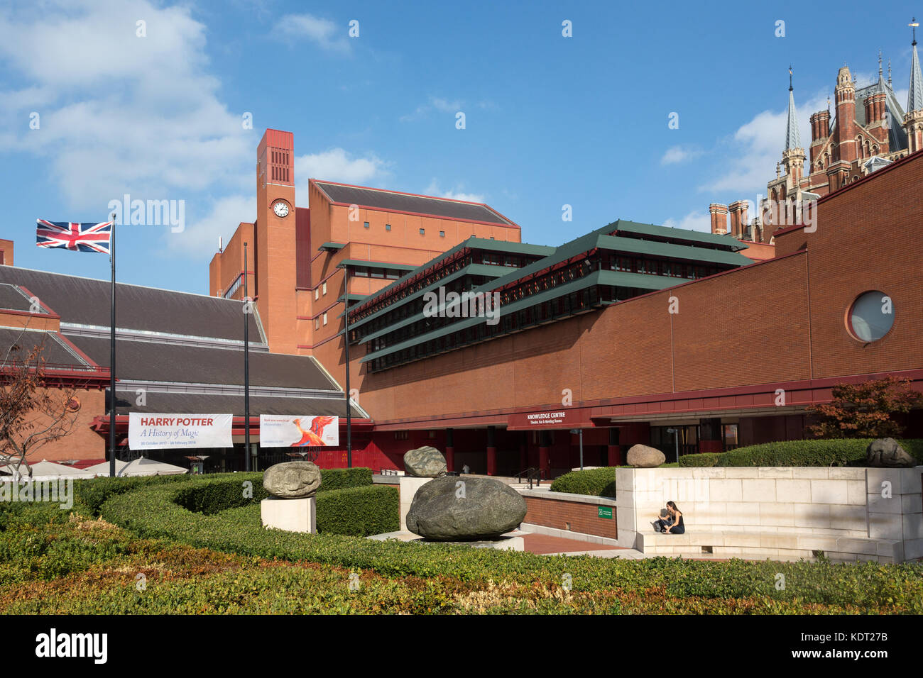 The British Library, Euston Road, London, UK Stock Photo - Alamy