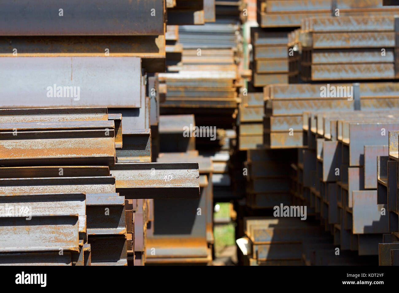 Metal profiles of different kinds are located in the metal products ...