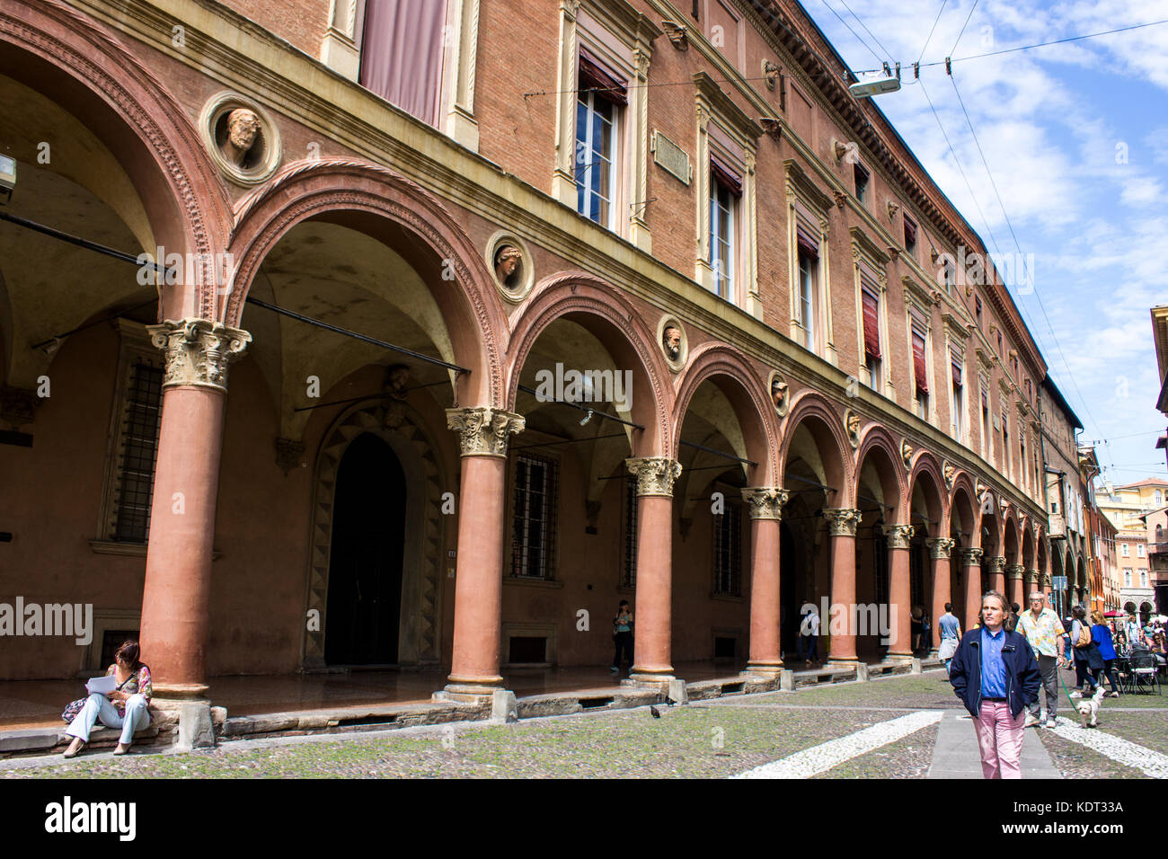 The Porticoes of the medieval city of Bologna, Italy, part of the ...