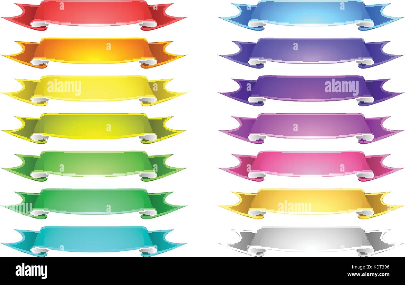 vector ribbons set Stock Vector Image & Art - Alamy