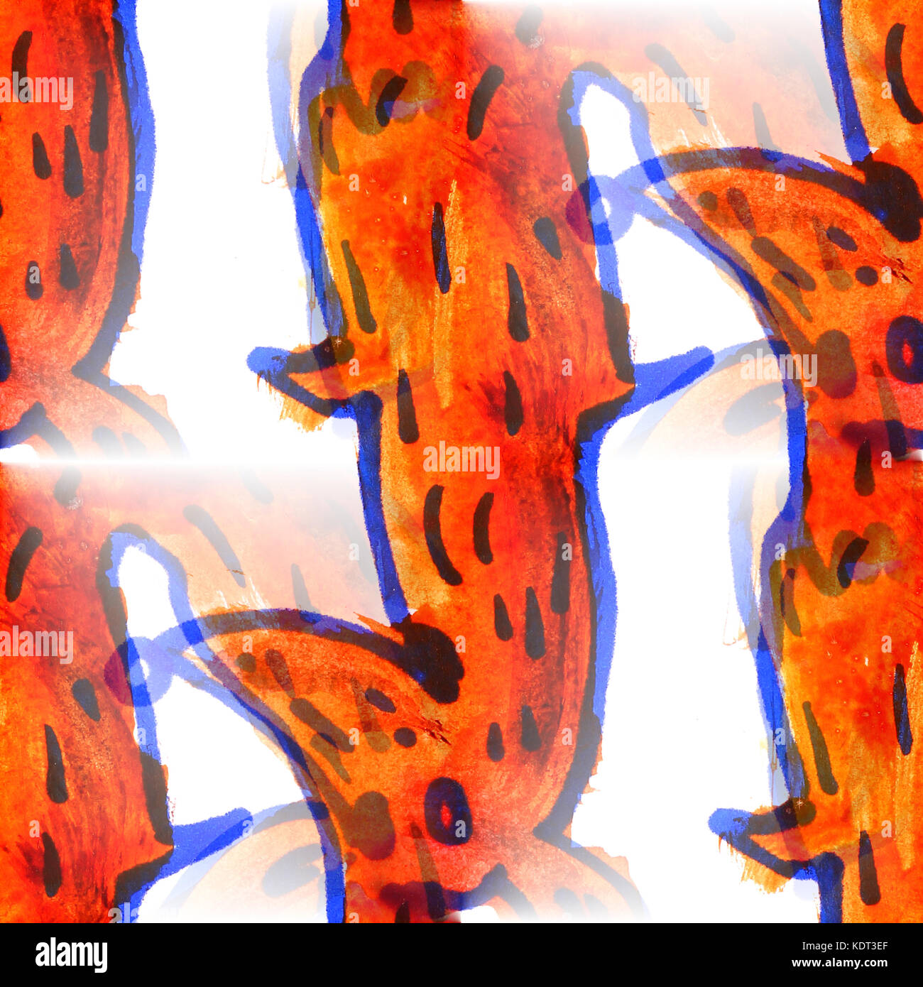 Mural background seamless pattern fox background texture wallpa Stock ...