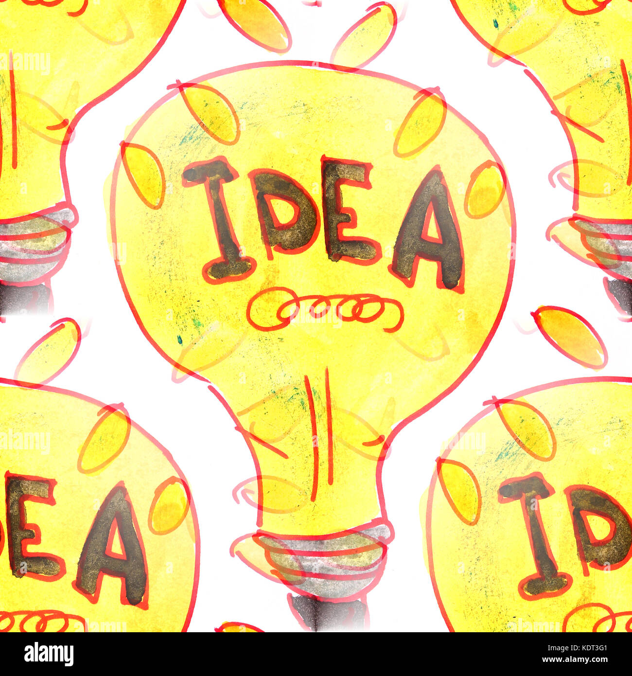 Mural background seamless pattern light bulb background texture Stock ...
