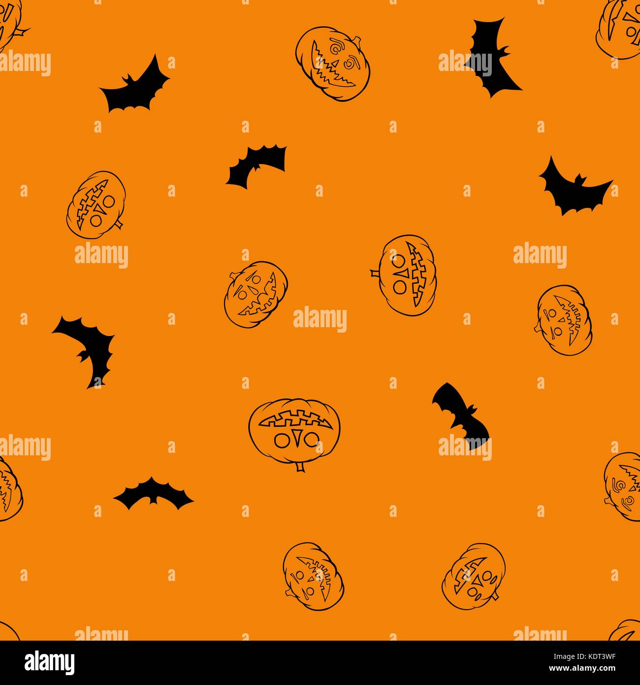 vector halloween seamless pattern Stock Vector Image & Art - Alamy