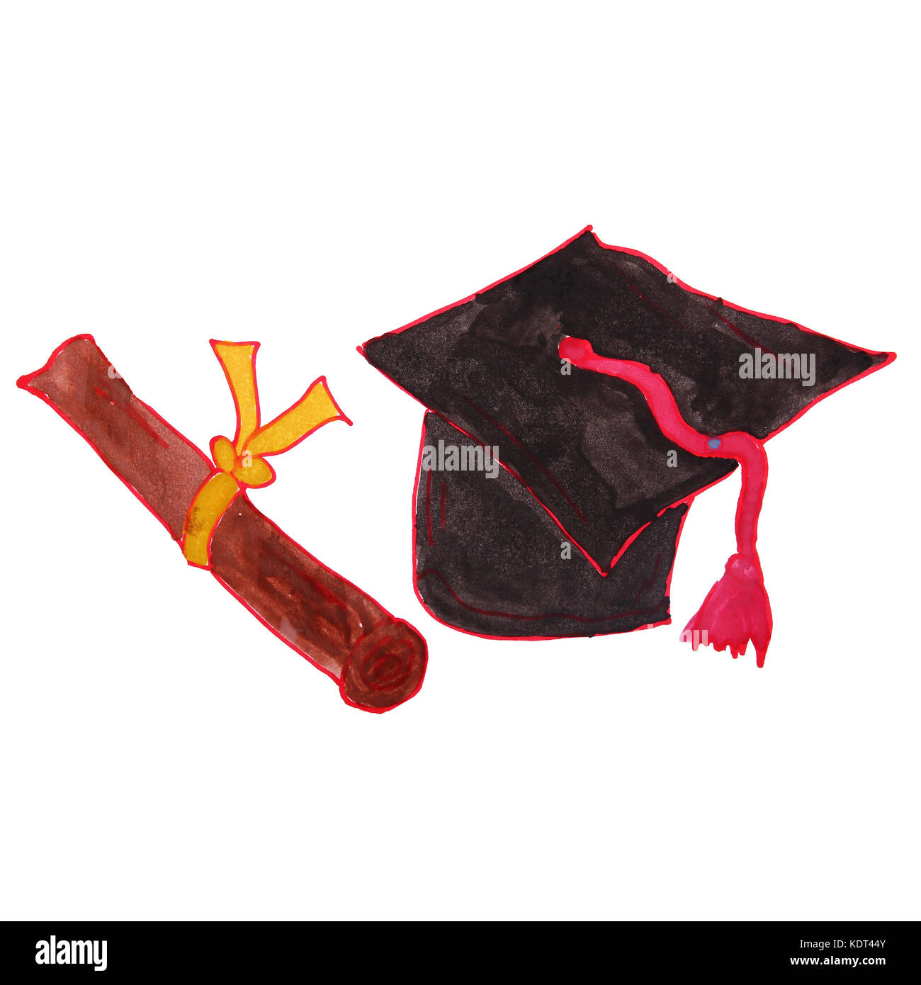 School college graduation cartoon hi-res stock photography and images ...