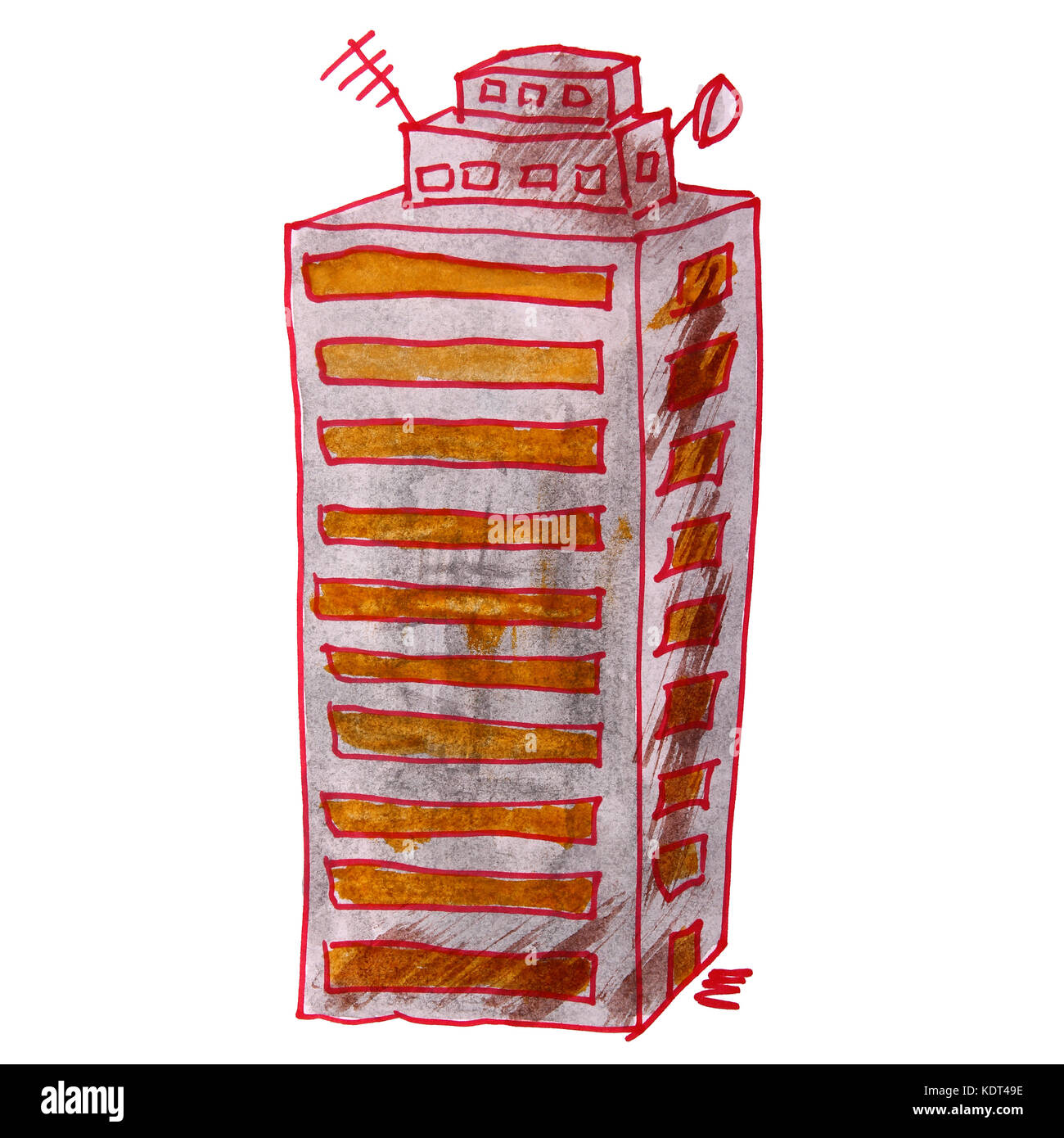 Cartoon building house hi-res stock photography and images - Alamy