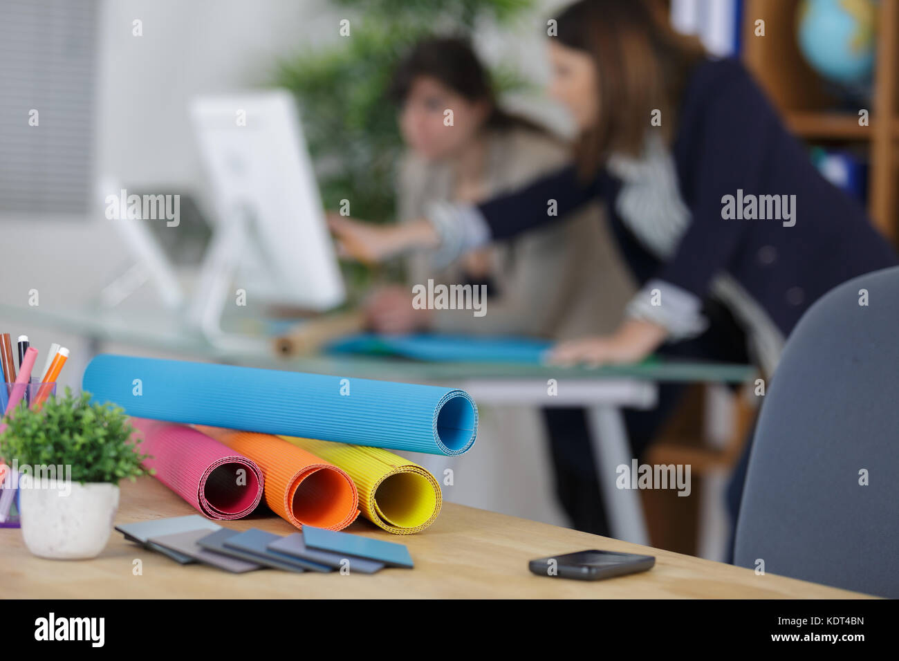 design studio architect creative occupation blueprint office concept ...