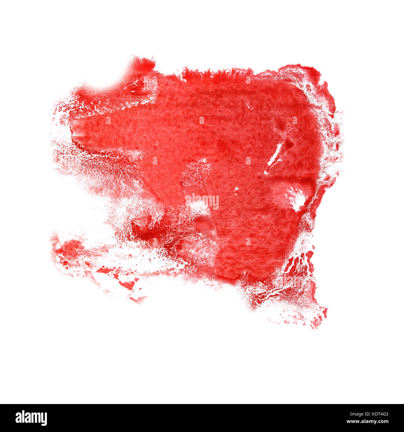 abstract The red drawing stroke ink watercolor brush water color splash ...