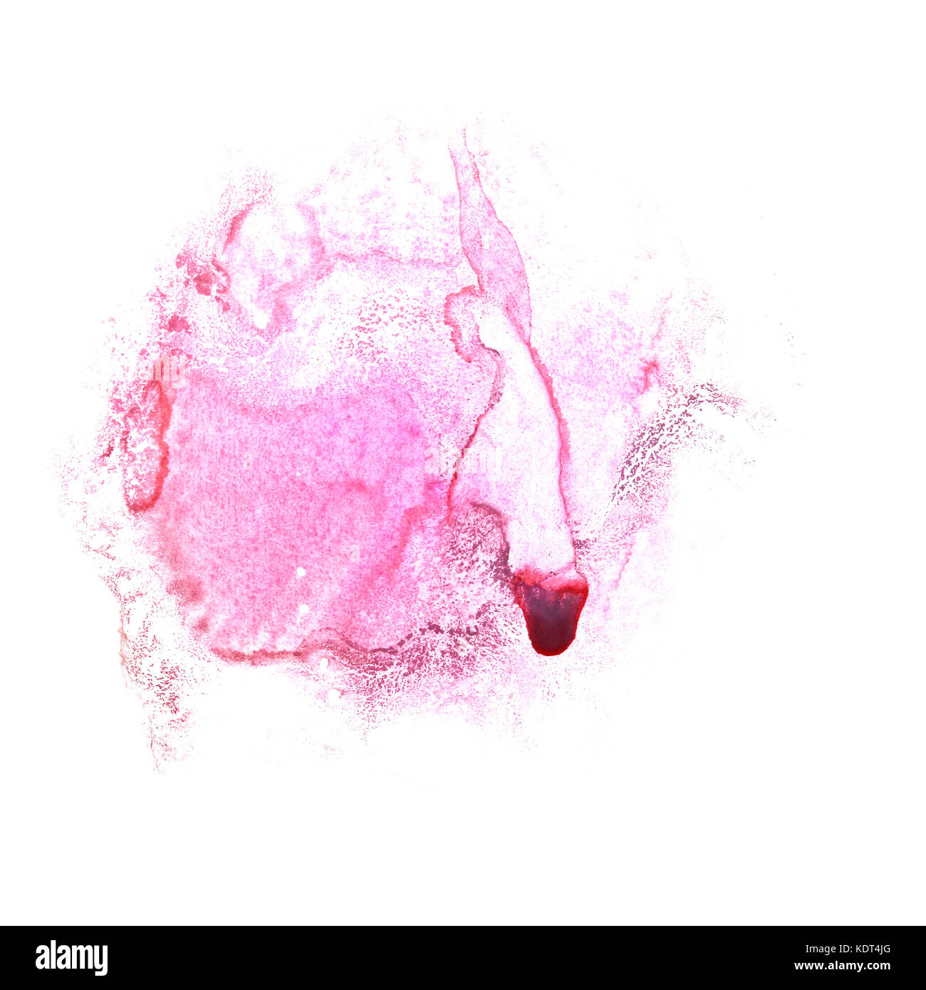 art Claret, pink watercolor ink paint blob watercolour splash colorful ...