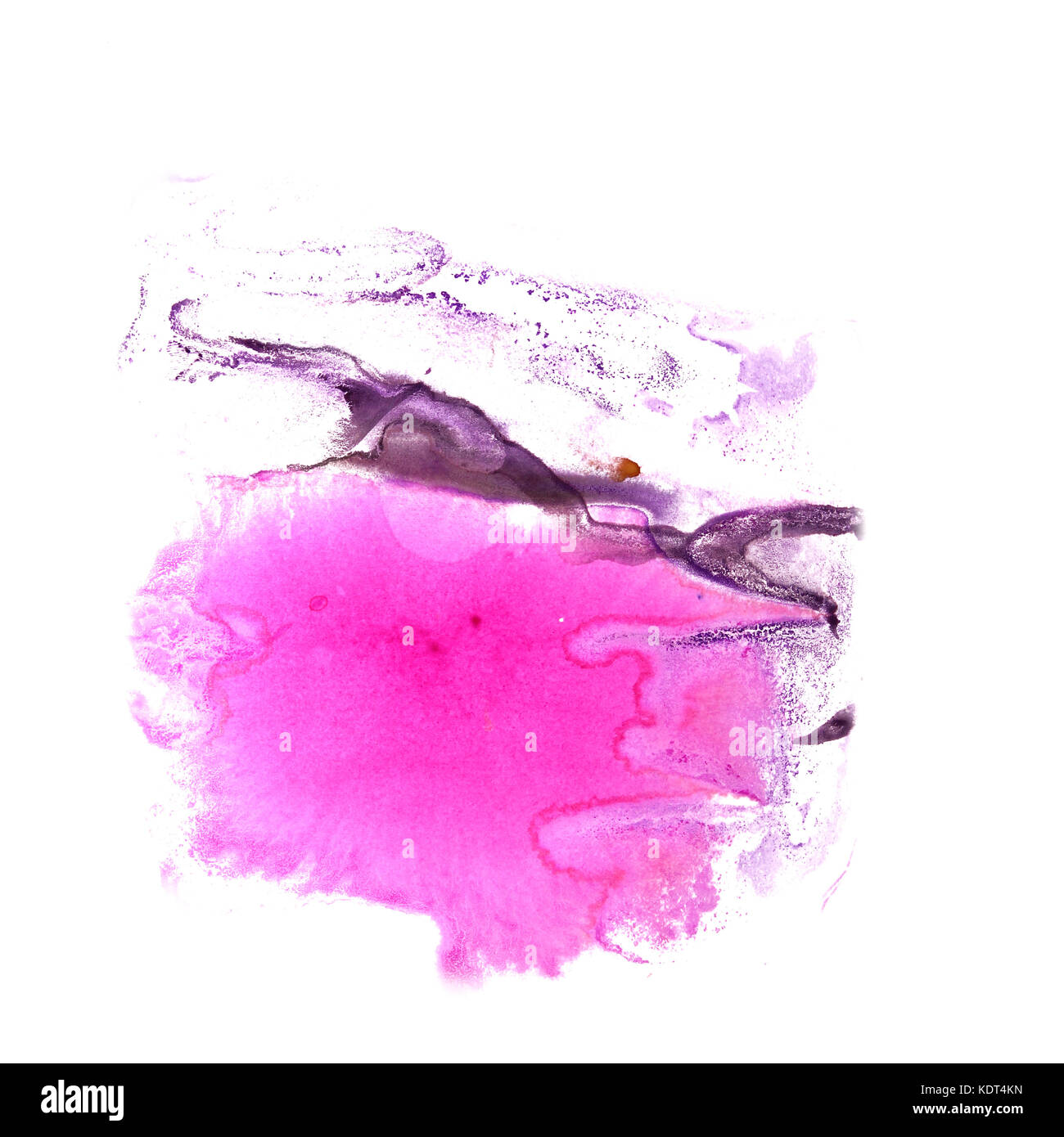 Violet pink watercolour Cut Out Stock Images & Pictures - Alamy