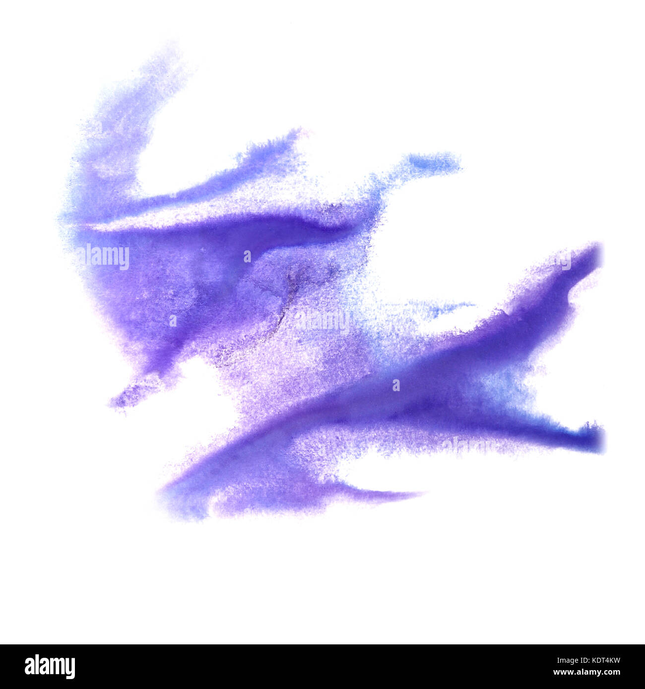 abstract Dark blue drawing stroke ink watercolor brush water col Stock ...