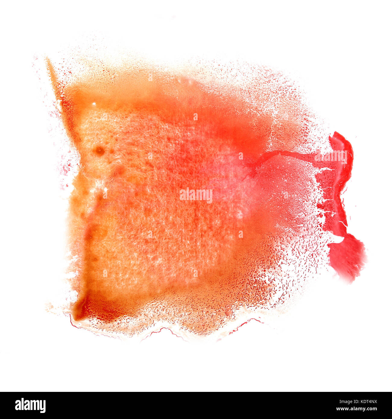 abstract Orange, red drawing stroke ink watercolor brush water color ...