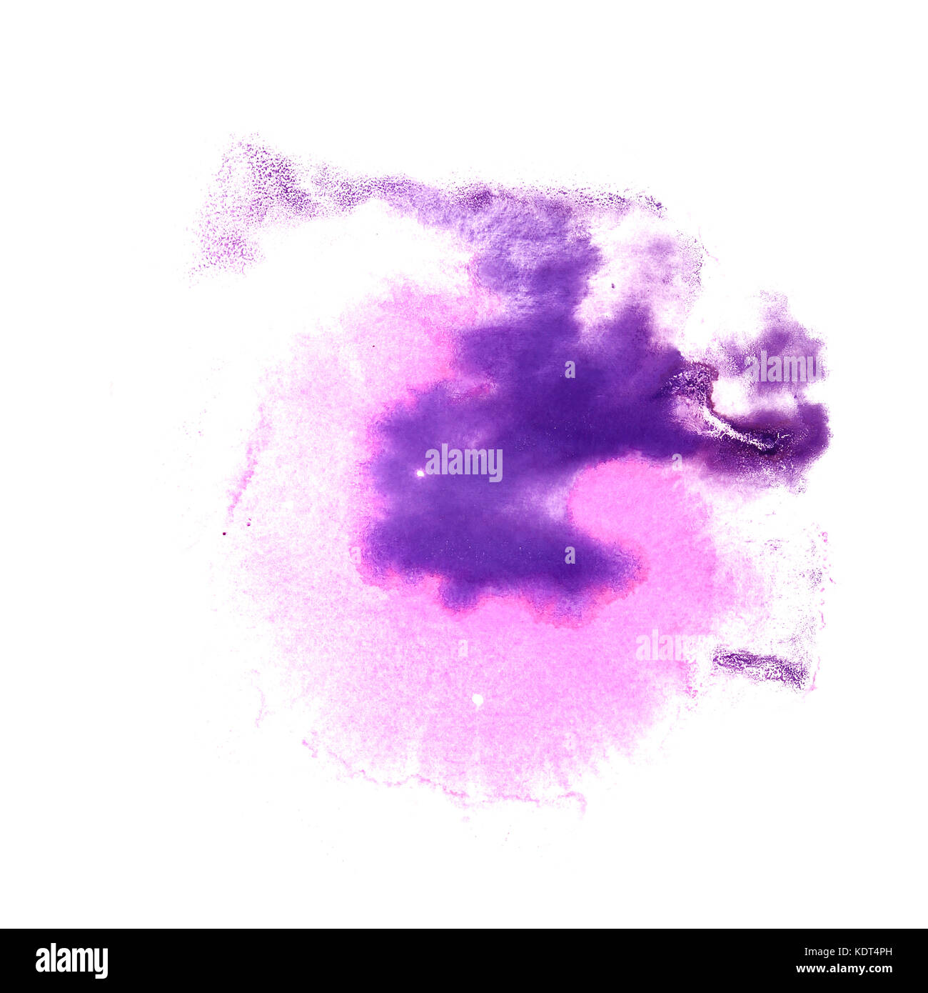 abstract Pink, violet drawing stroke ink watercolor brush water color ...