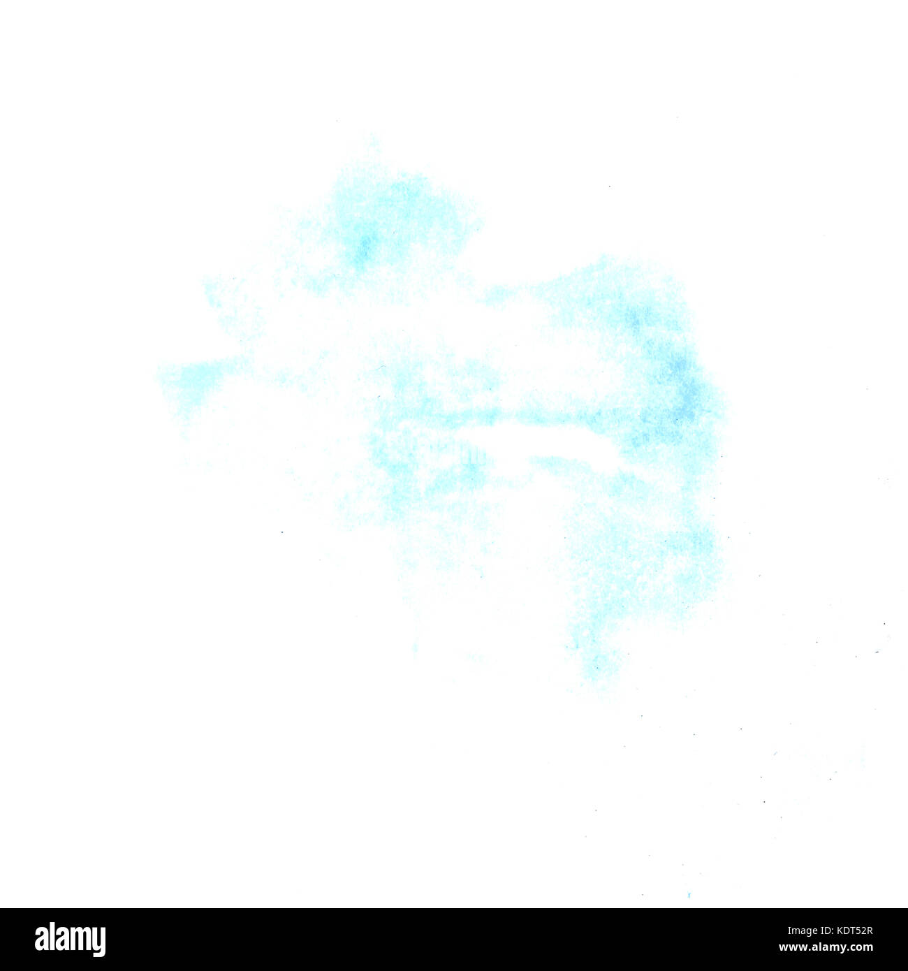 art The blue watercolor ink paint blob watercolour splash colorf Stock ...