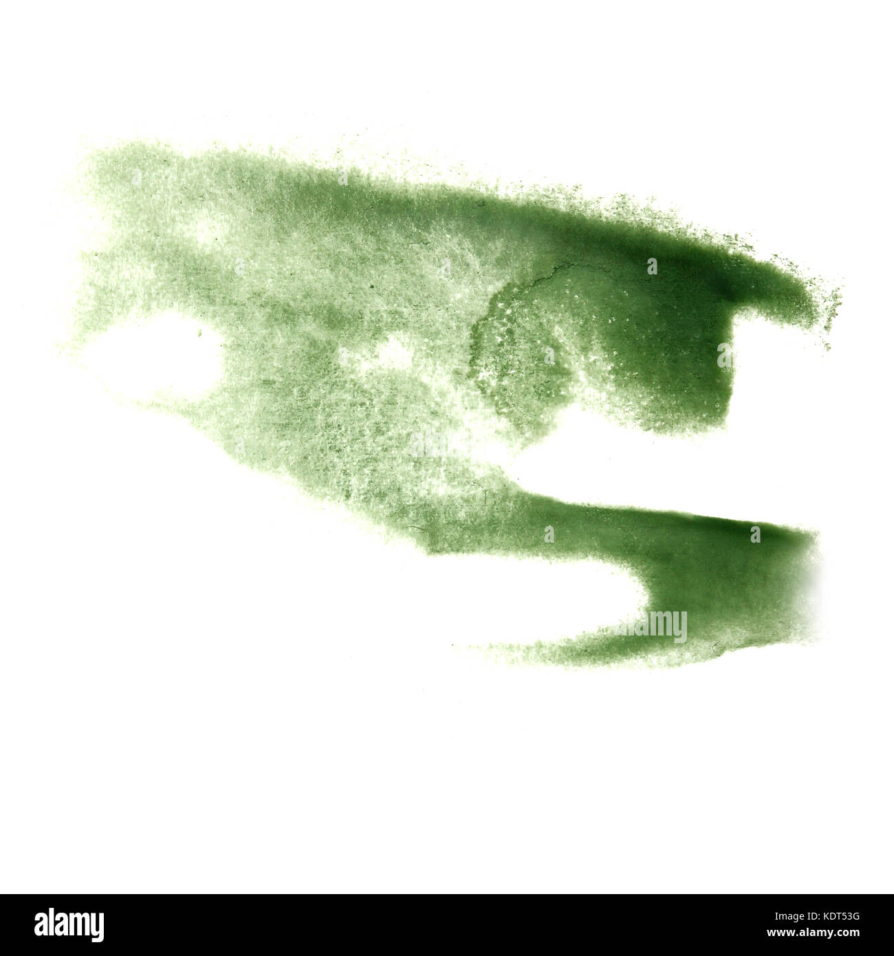 art The green watercolor ink paint blob watercolour splash colorful ...