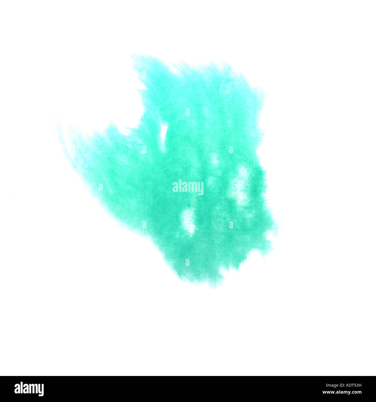 art The green watercolor ink paint blob watercolour splash color Stock ...