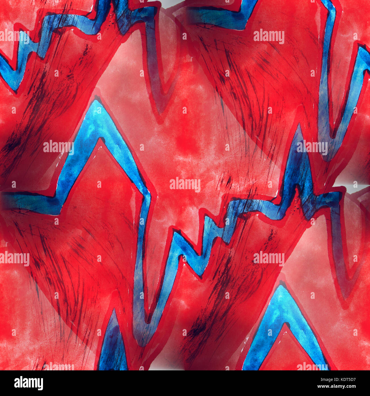 Mural background seamless heart and pulse pattern background Stock ...