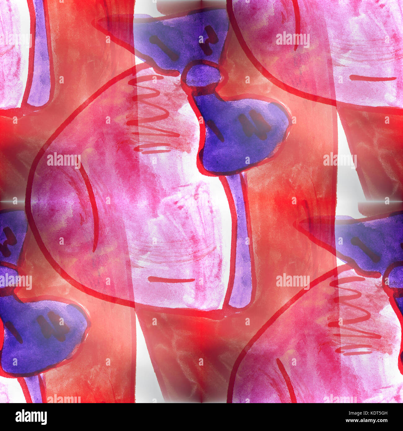 Mural background seamless red hat pattern background texture Stock ...
