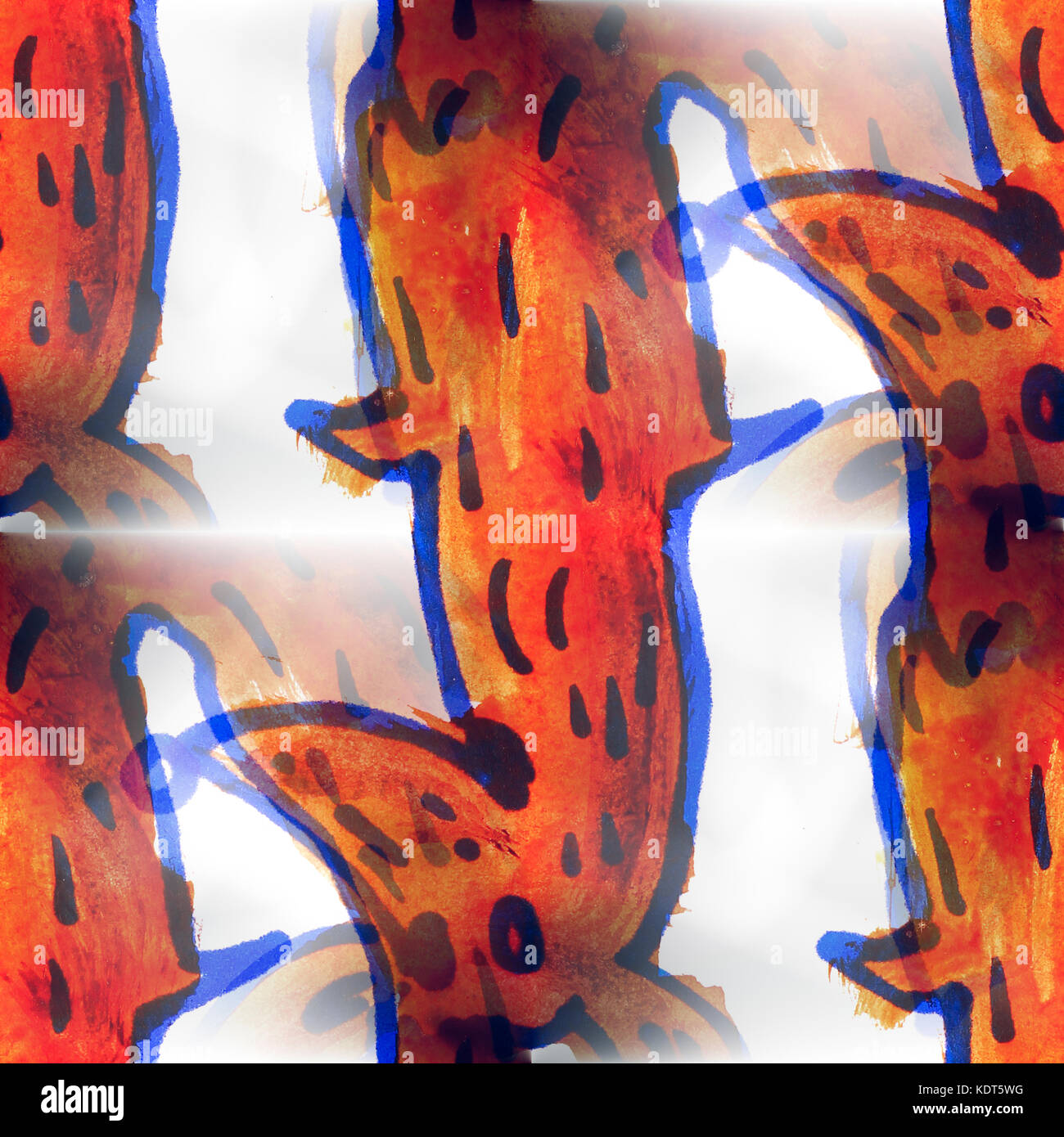 Mural background seamless pattern fox background texture wallpa Stock ...