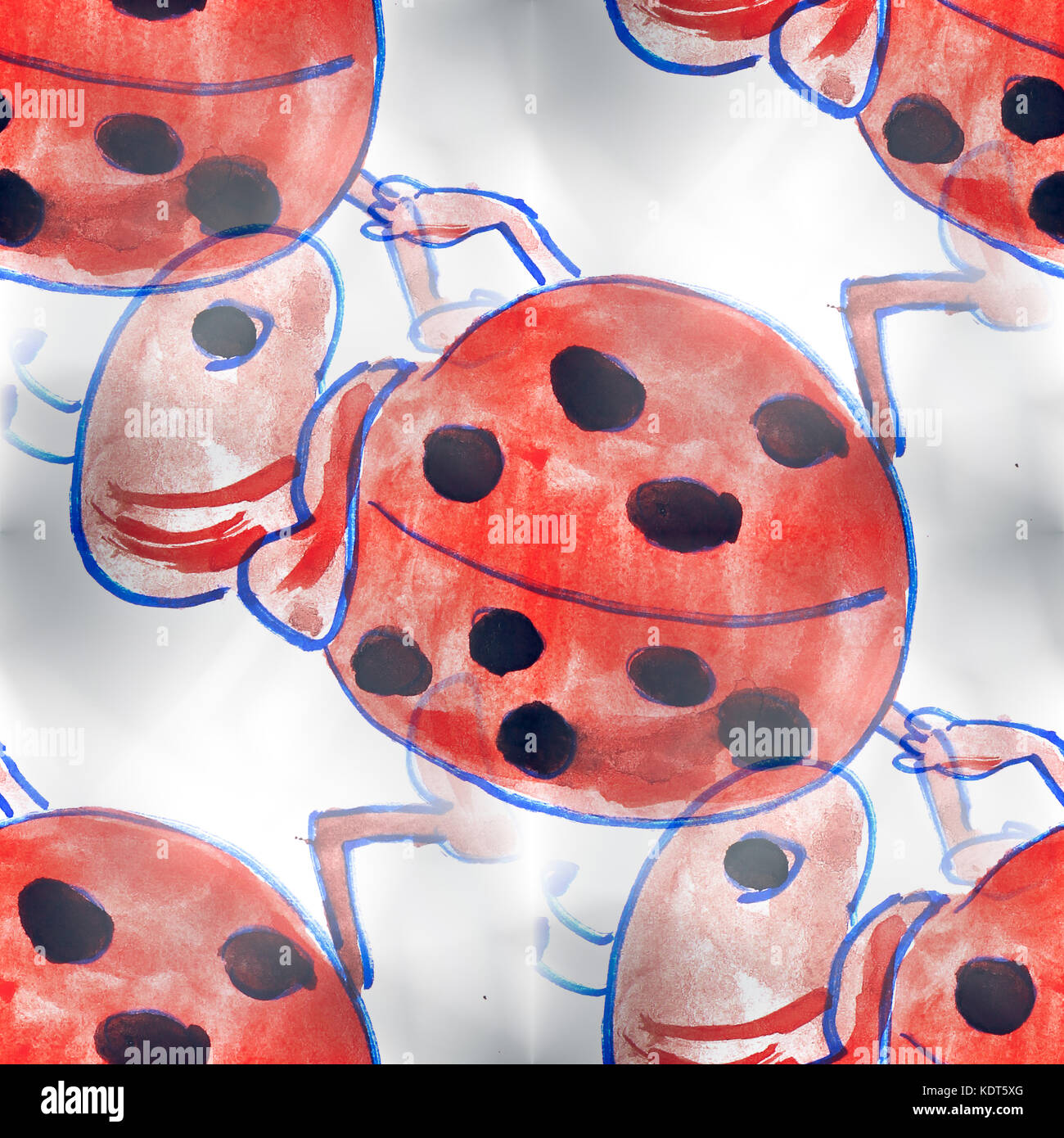 Mural background seamless pattern ladybug background texture wa Stock ...
