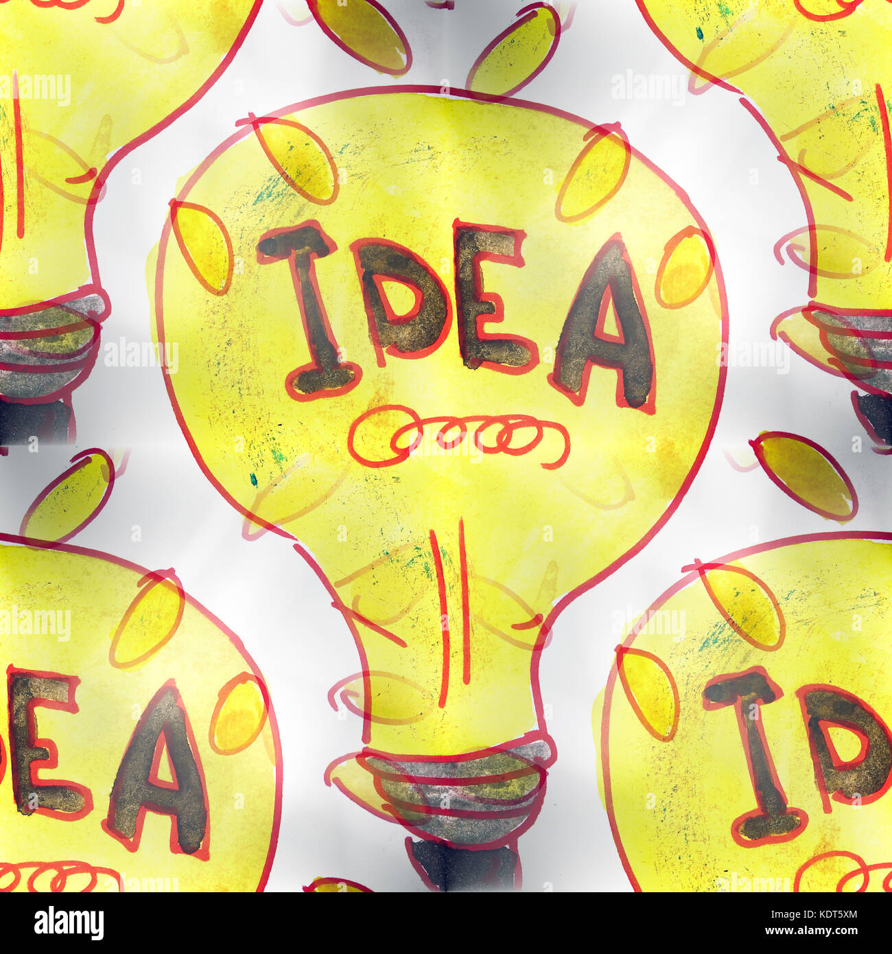 Seamless light bulb pattern hi-res stock photography and images - Alamy