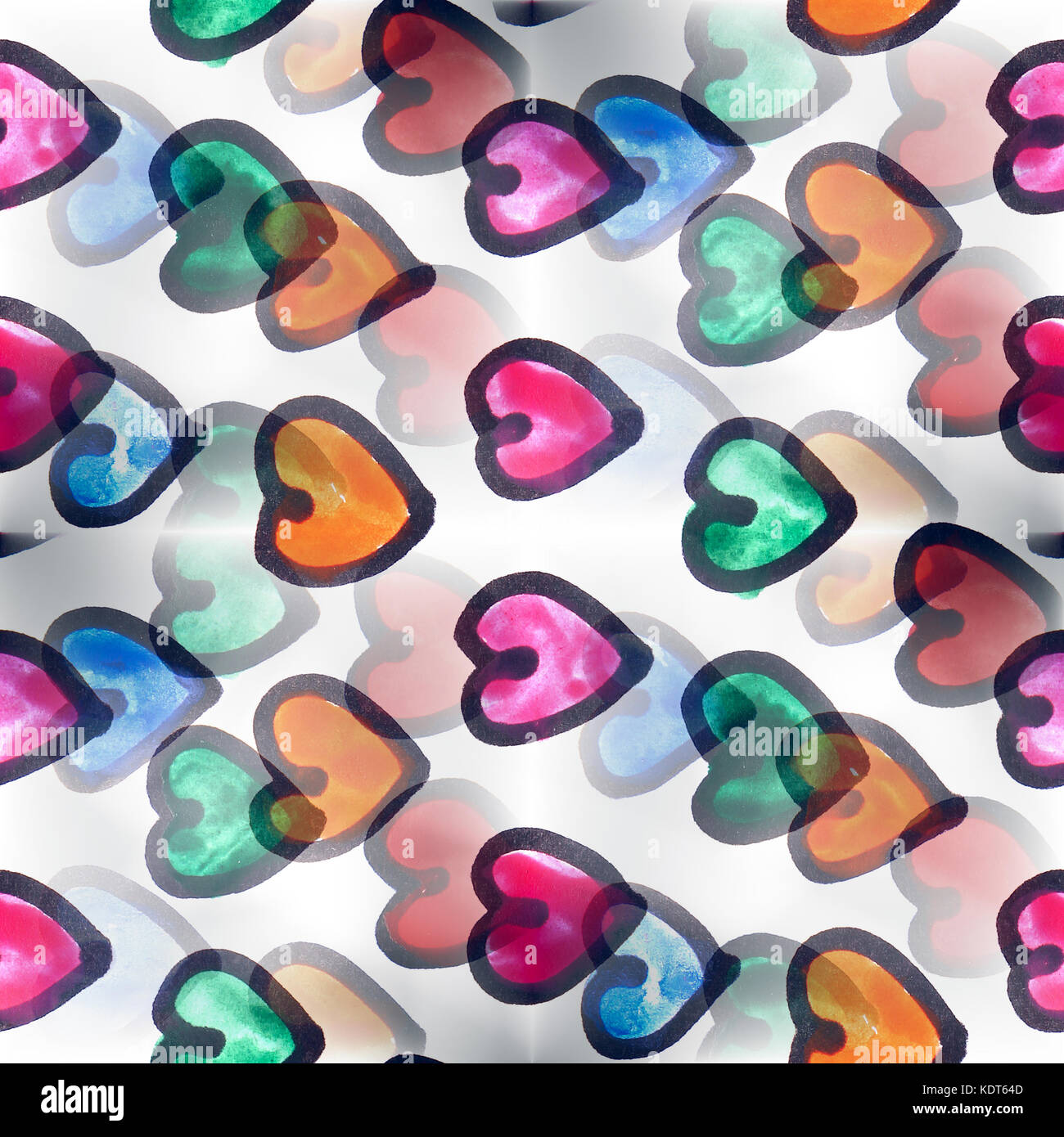 Mural heart background seamless pattern background texture wall Stock ...