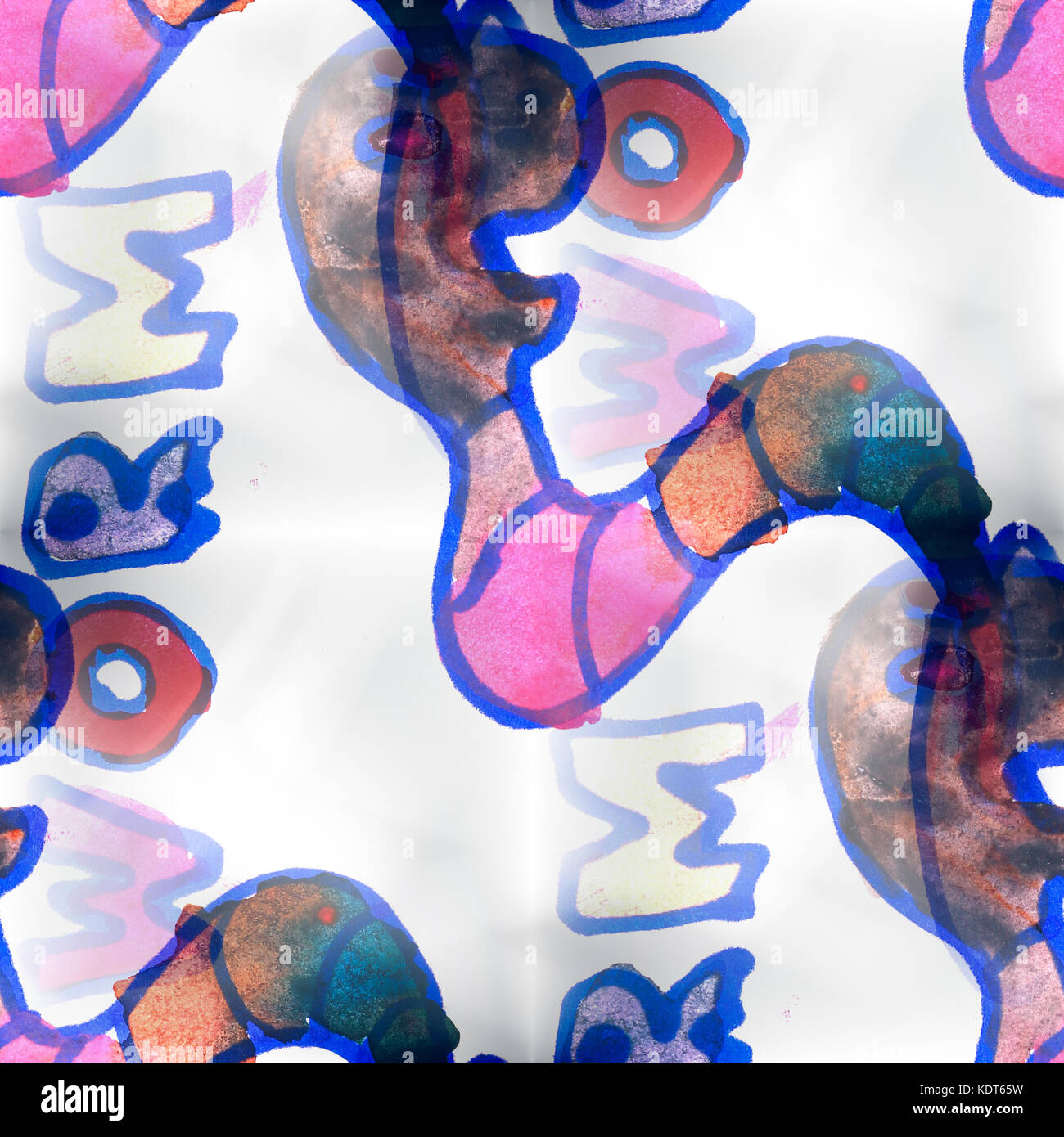 Watercolor worm hi-res stock photography and images - Alamy