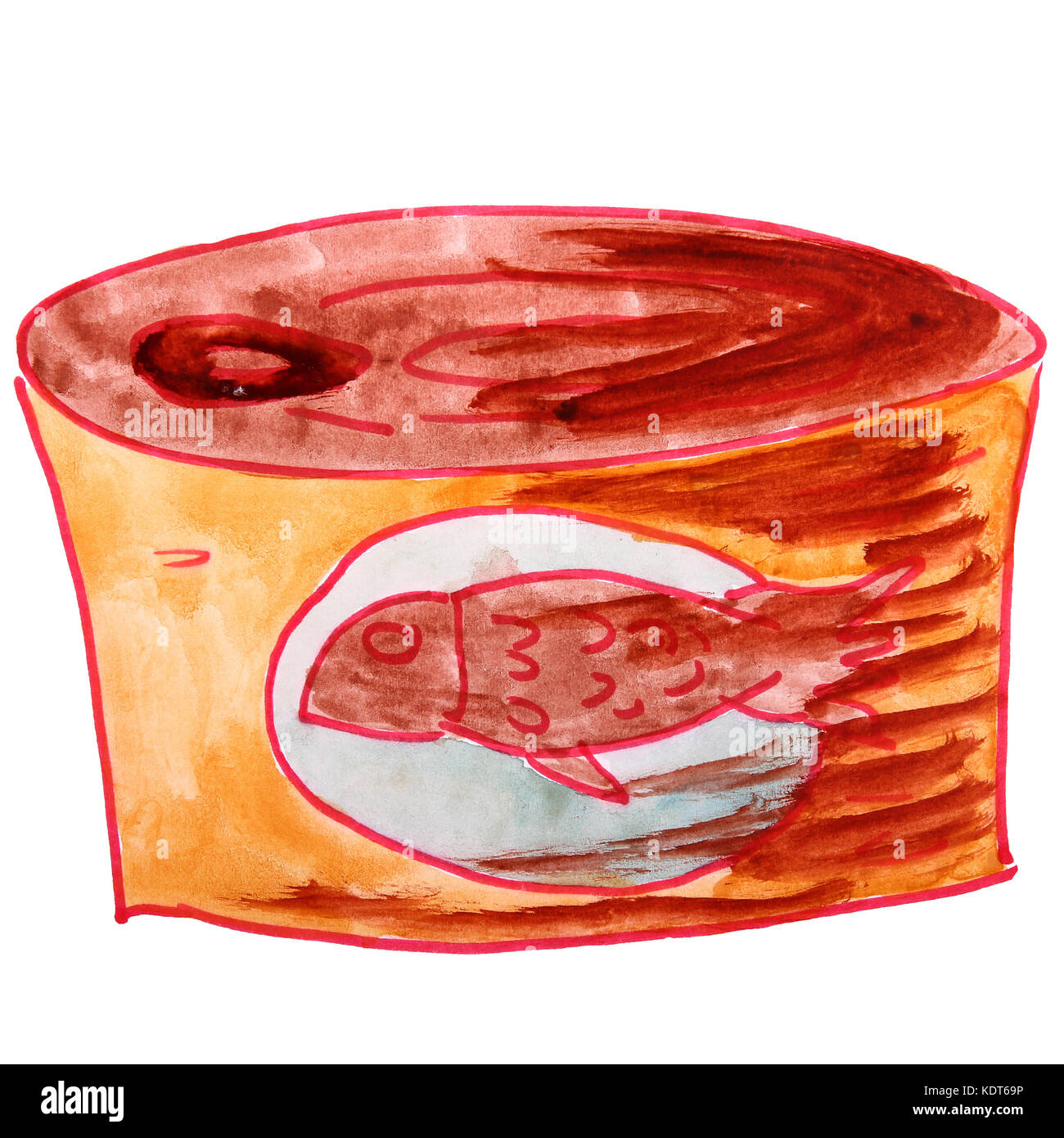 Cartoon open tin can Cut Out Stock Images & Pictures - Alamy