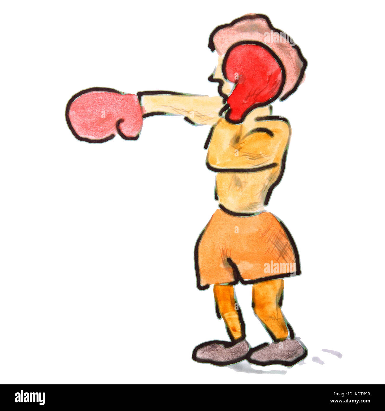 Cartoon boxing glove hi-res stock photography and images - Alamy