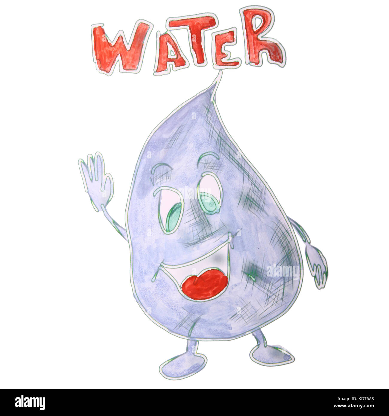 Cartoon water droplet hi-res stock photography and images - Alamy
