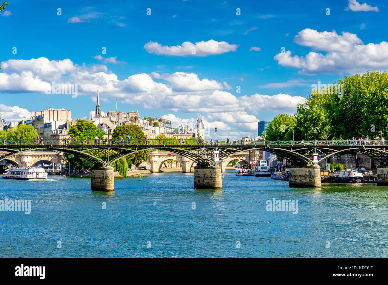 Seine River on a beautiful summer's day Stock Photo - Alamy