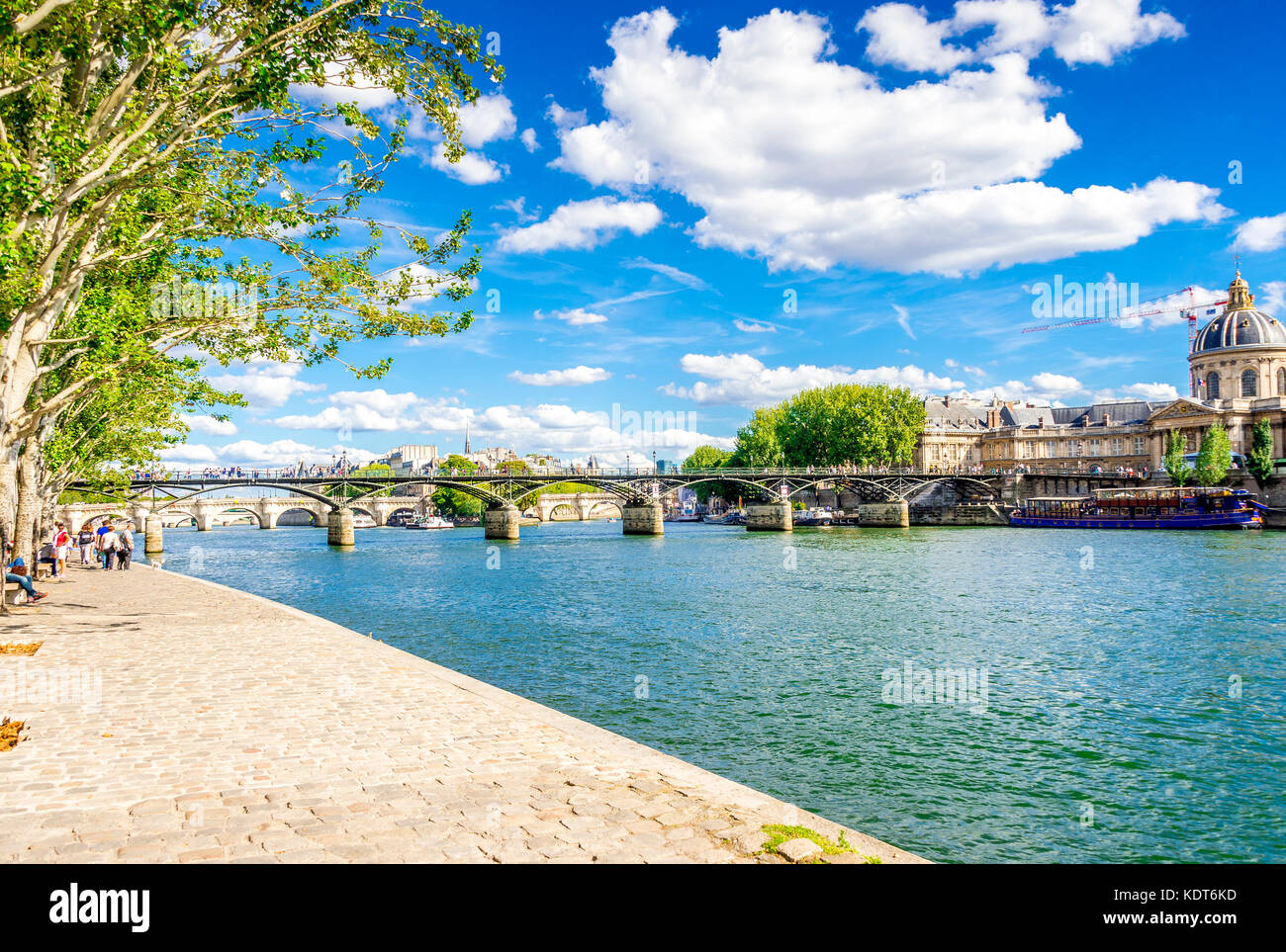Seine River on a beautiful summer's day Stock Photo - Alamy