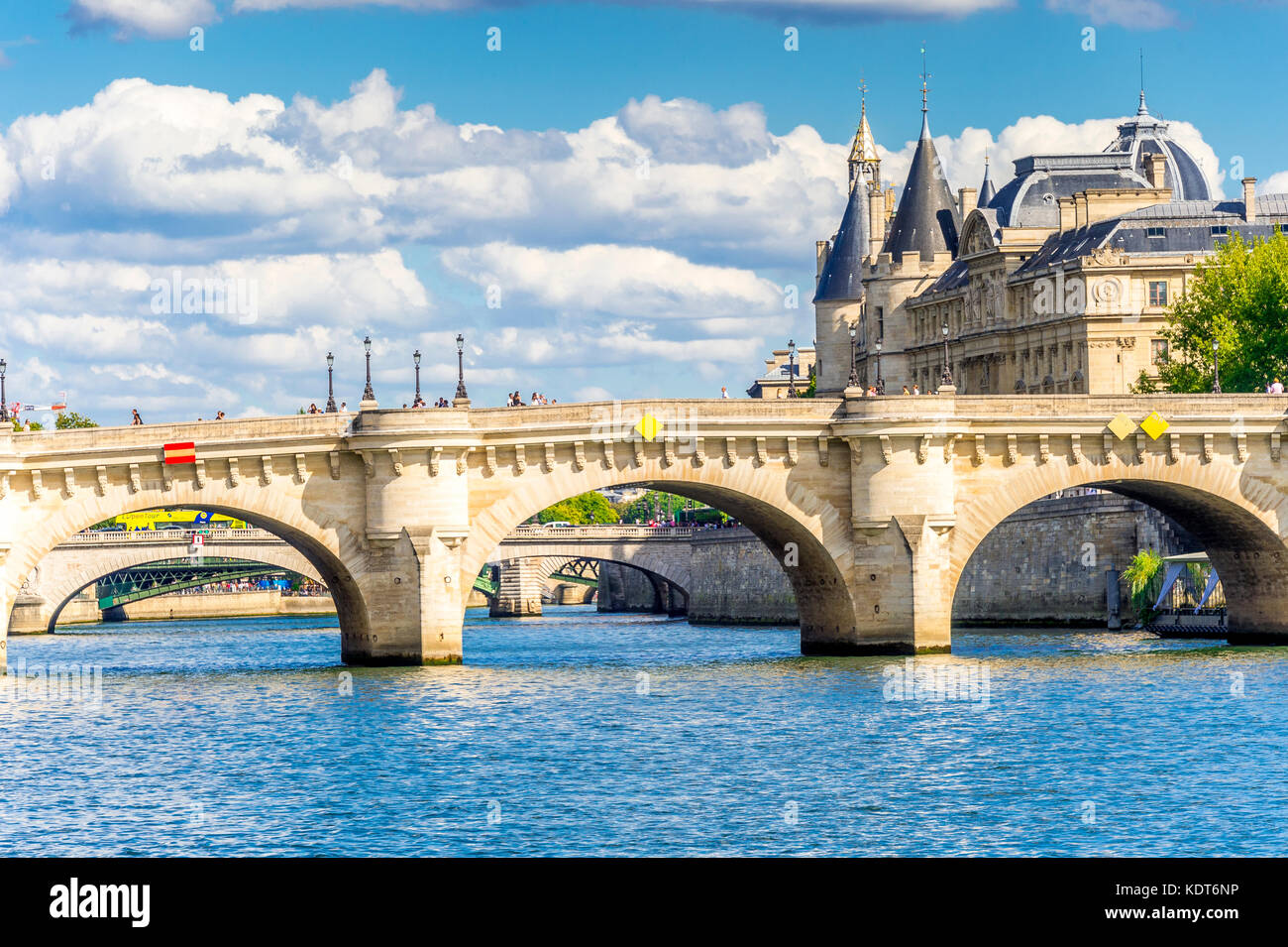 Seine River on a beautiful summer's day Stock Photo - Alamy