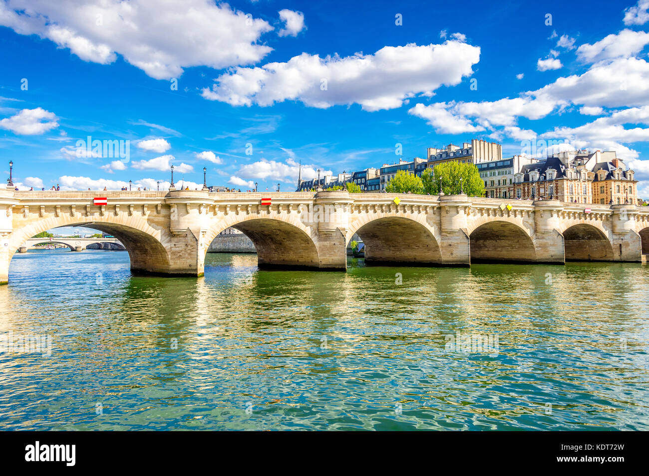 Seine River on a beautiful summer's day Stock Photo - Alamy