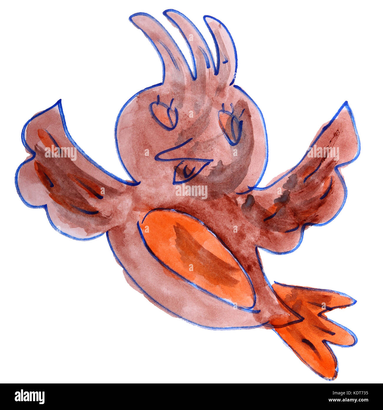 Flying bird cartoon hi-res stock photography and images - Alamy