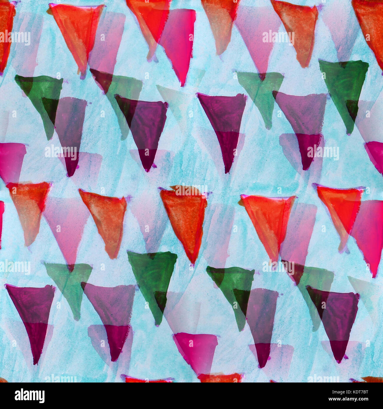 seamless Triangles watercolor artist wallpaper modern texture of Stock ...