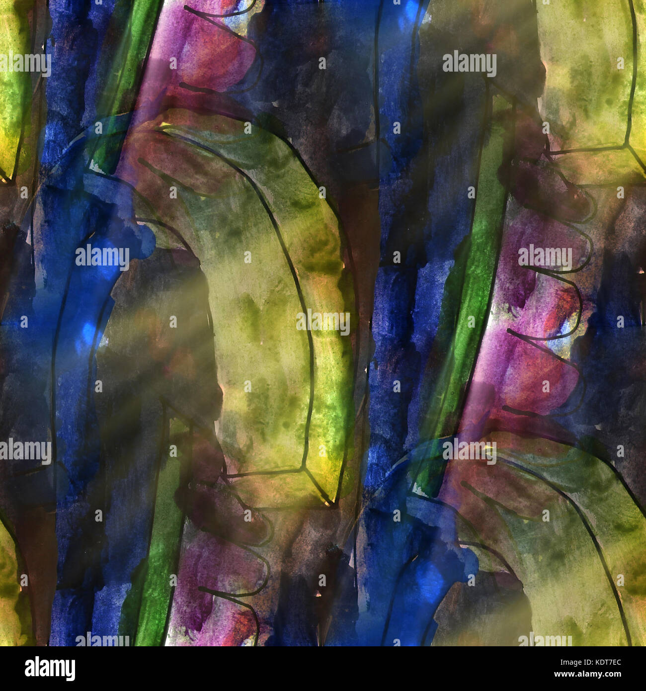 art light blue, green, purple background texture watercolor seam Stock ...