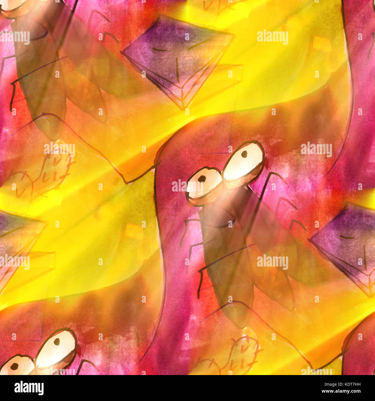 art light insect, fly background texture watercolor seamless abs Stock ...