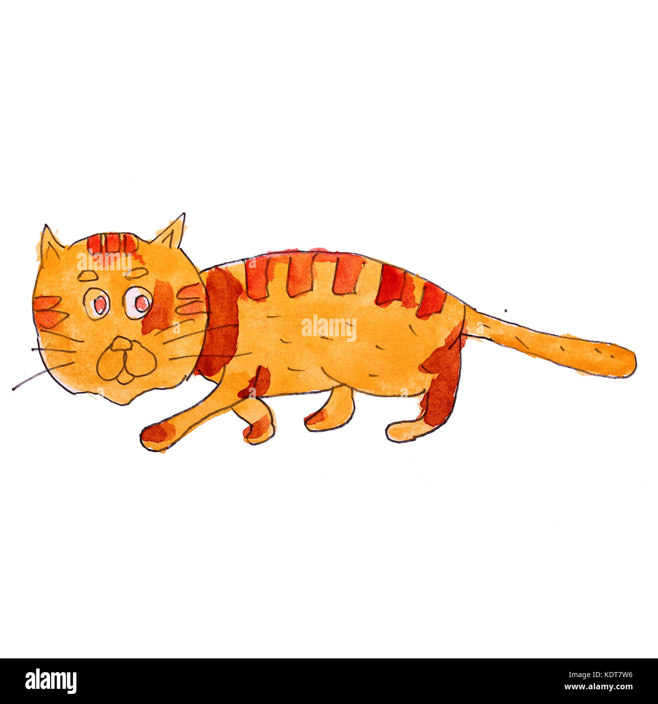 Cat drawing Cut Out Stock Images & Pictures - Alamy