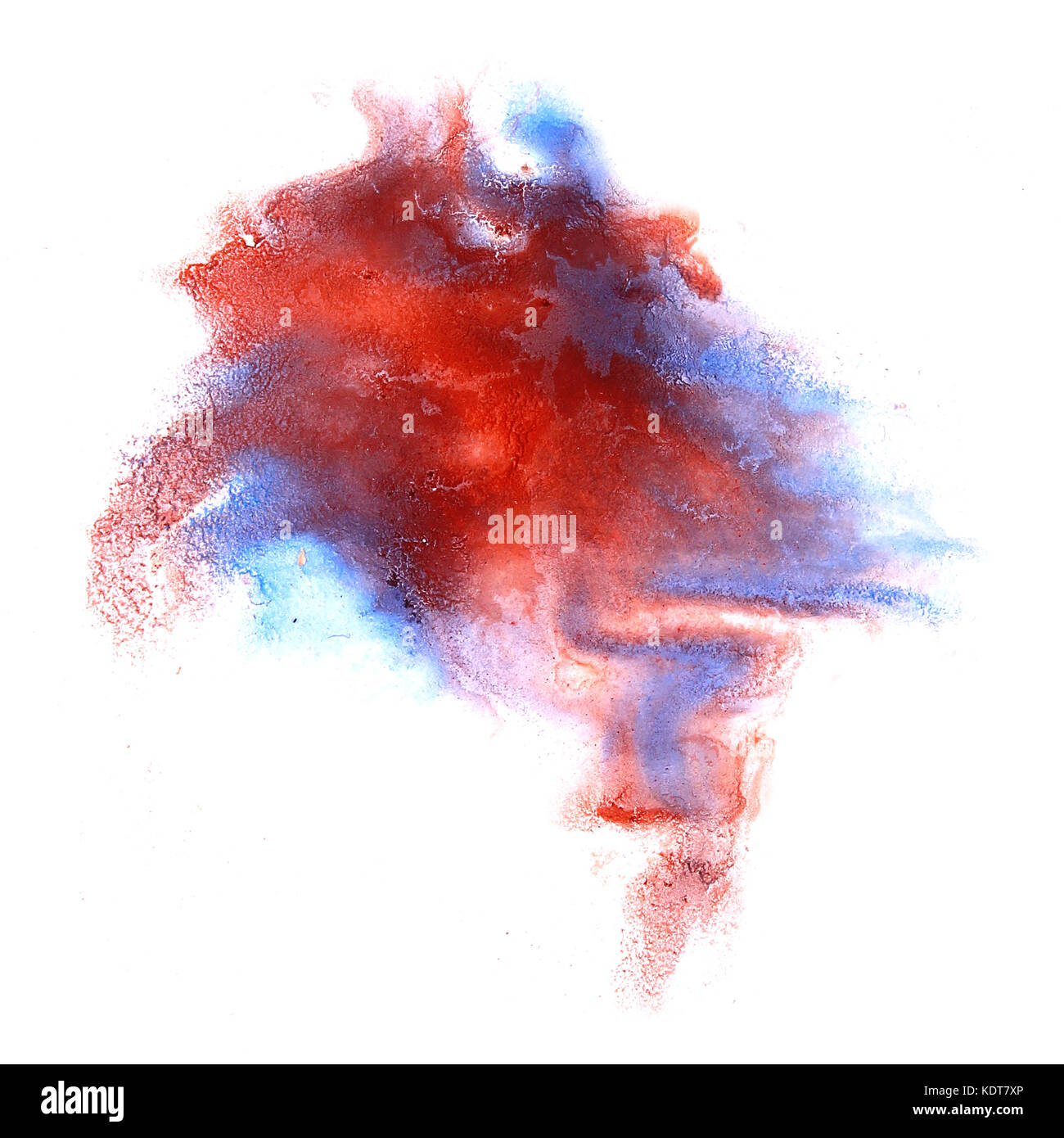 Red Watercolor Paint Splatter