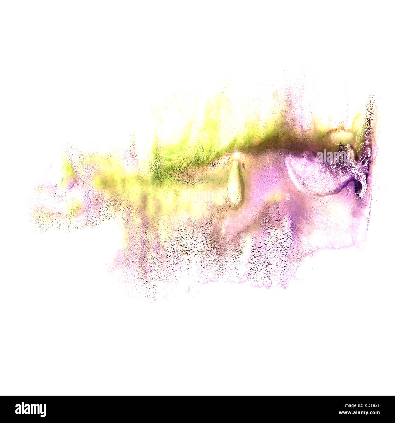 paint violet, yellow, green splash ink stain watercolour blob spot ...