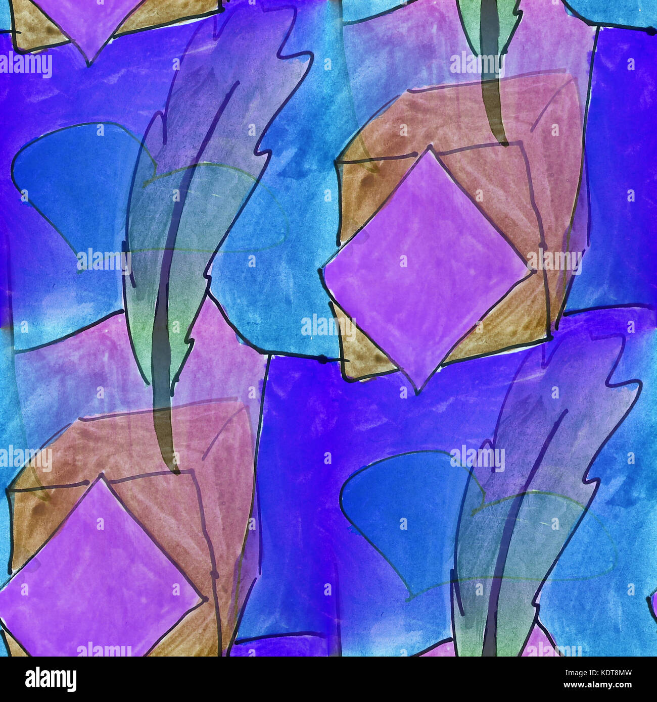 modern feather seamless watercolor artist wallpaper texture of h Stock ...