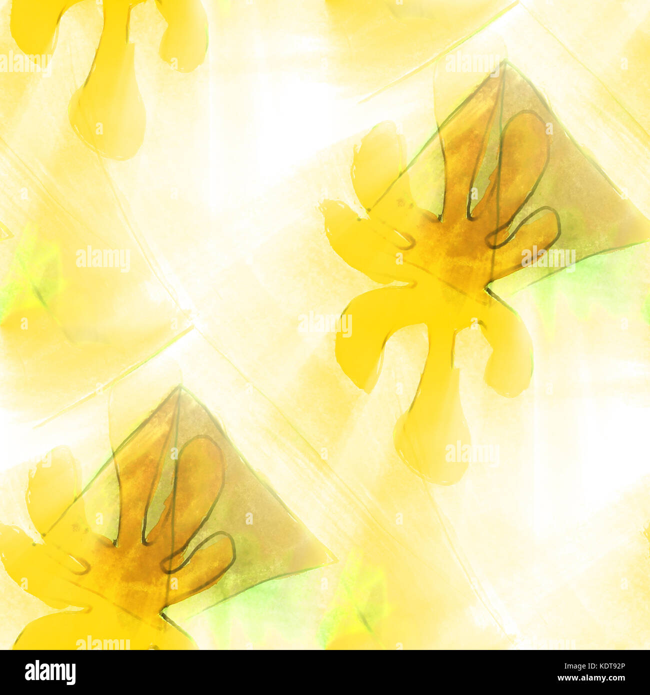 seamless seamless yellow, light watercolor artist wallpaper mode Stock ...