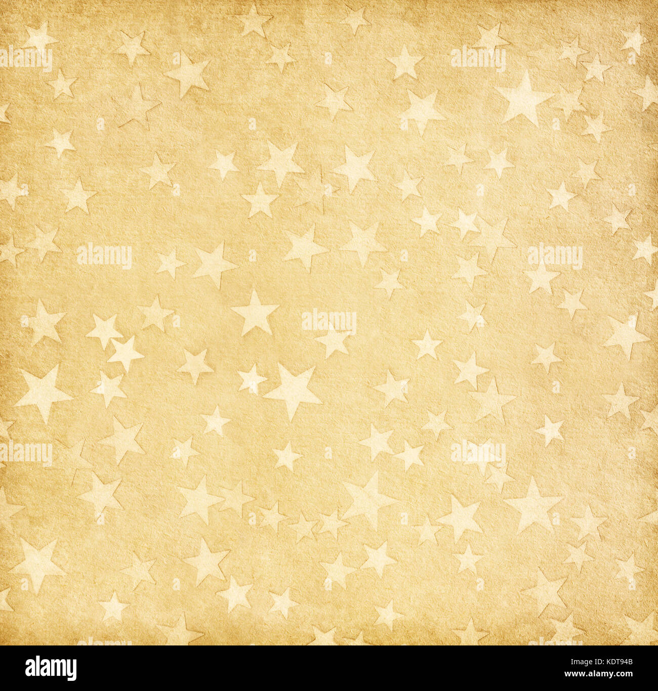 Vintage beige paper decorated with stars Stock Photo - Alamy