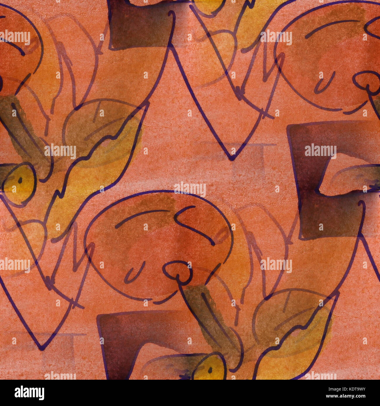 creation brown, yellow contemporary avant-garde art background s Stock ...