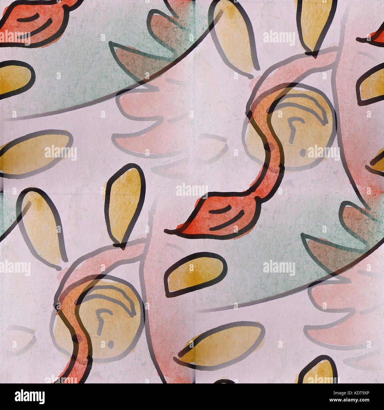 creation orange yellow contemporary avant-garde art background s Stock ...